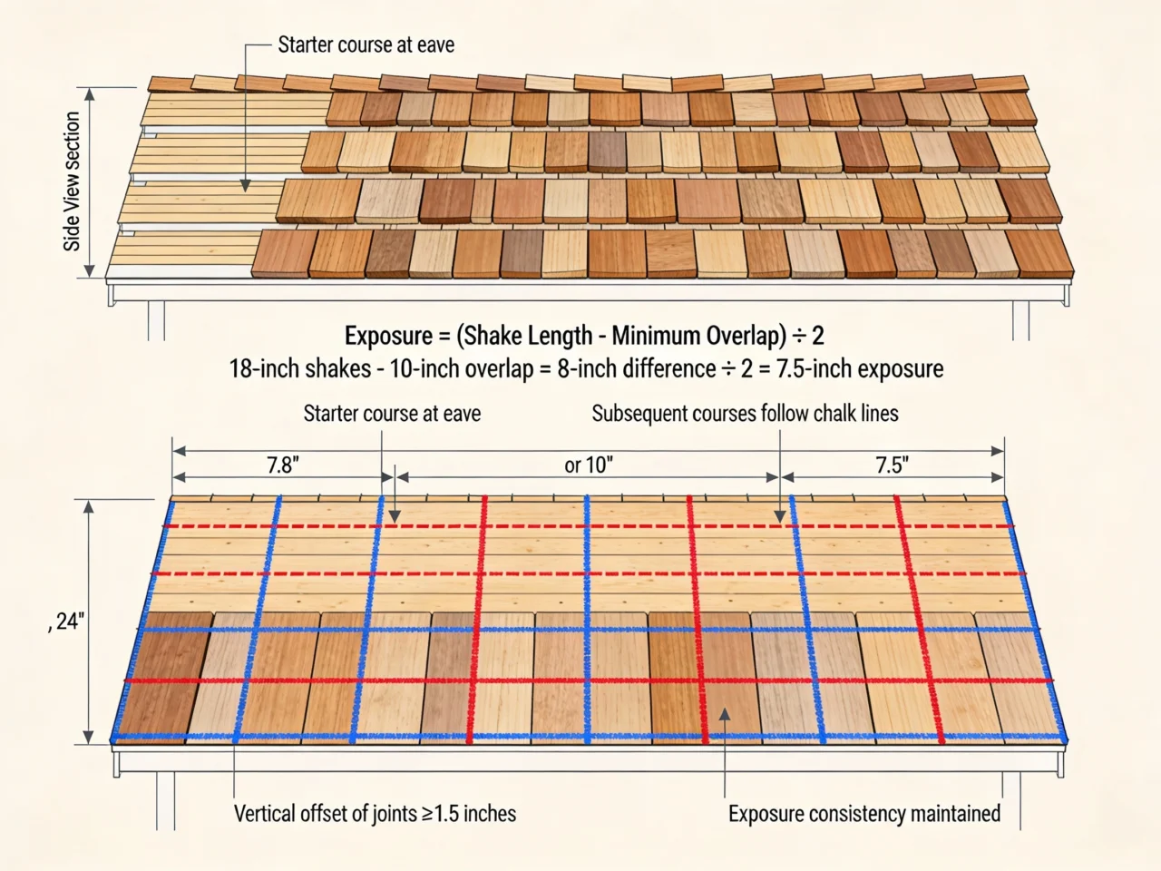 Installing Wood Shake Shingles: Complete DIY Guide+ Diagrams