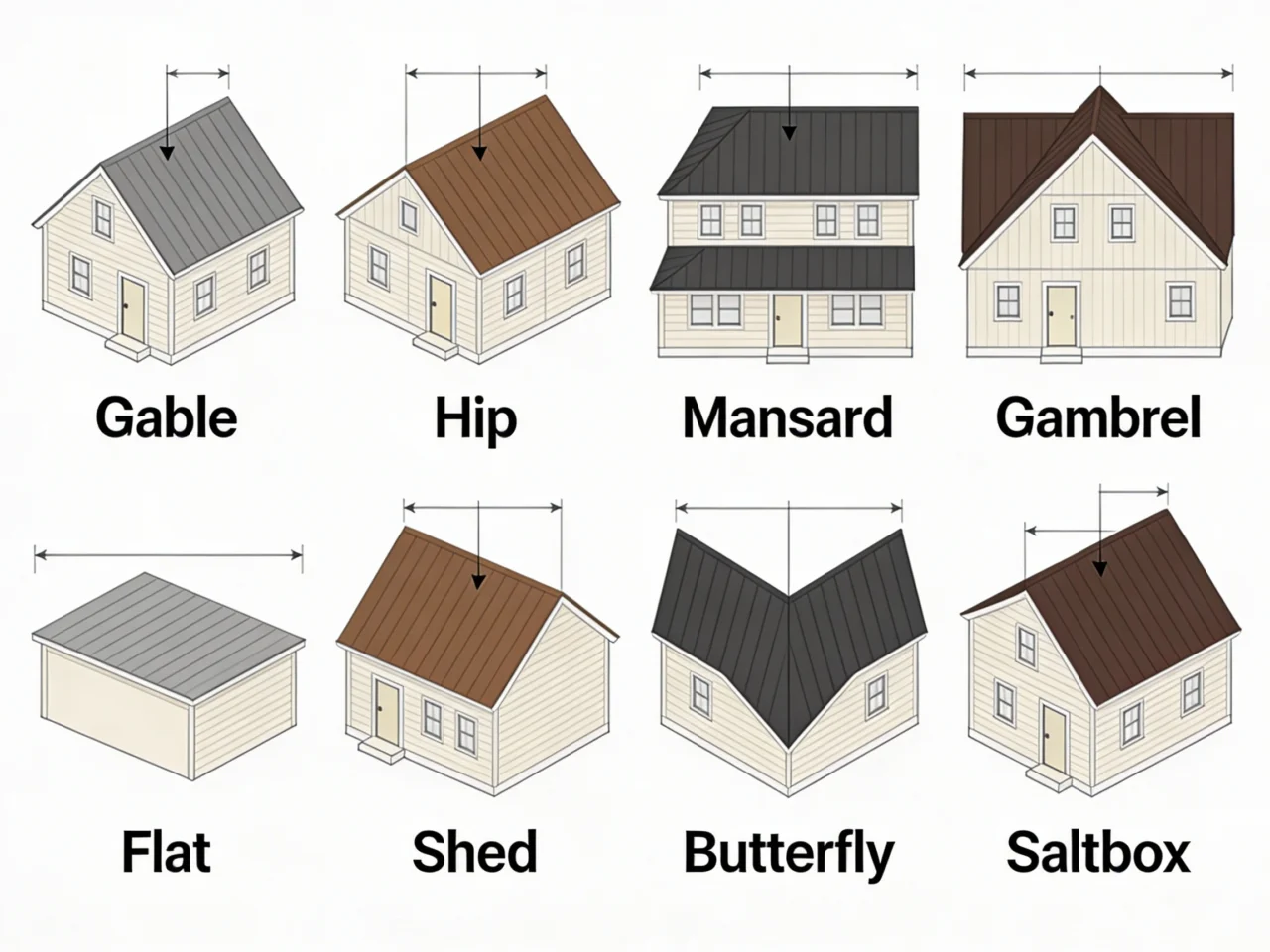 Gable Roof Shape: 8 Types of Roofs Complete Style Guide 2026
